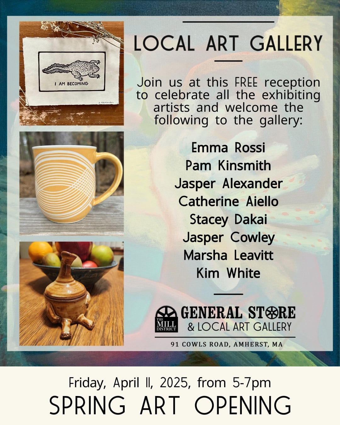 Spring Art Opening at Mill District Gallery - Amherst Now