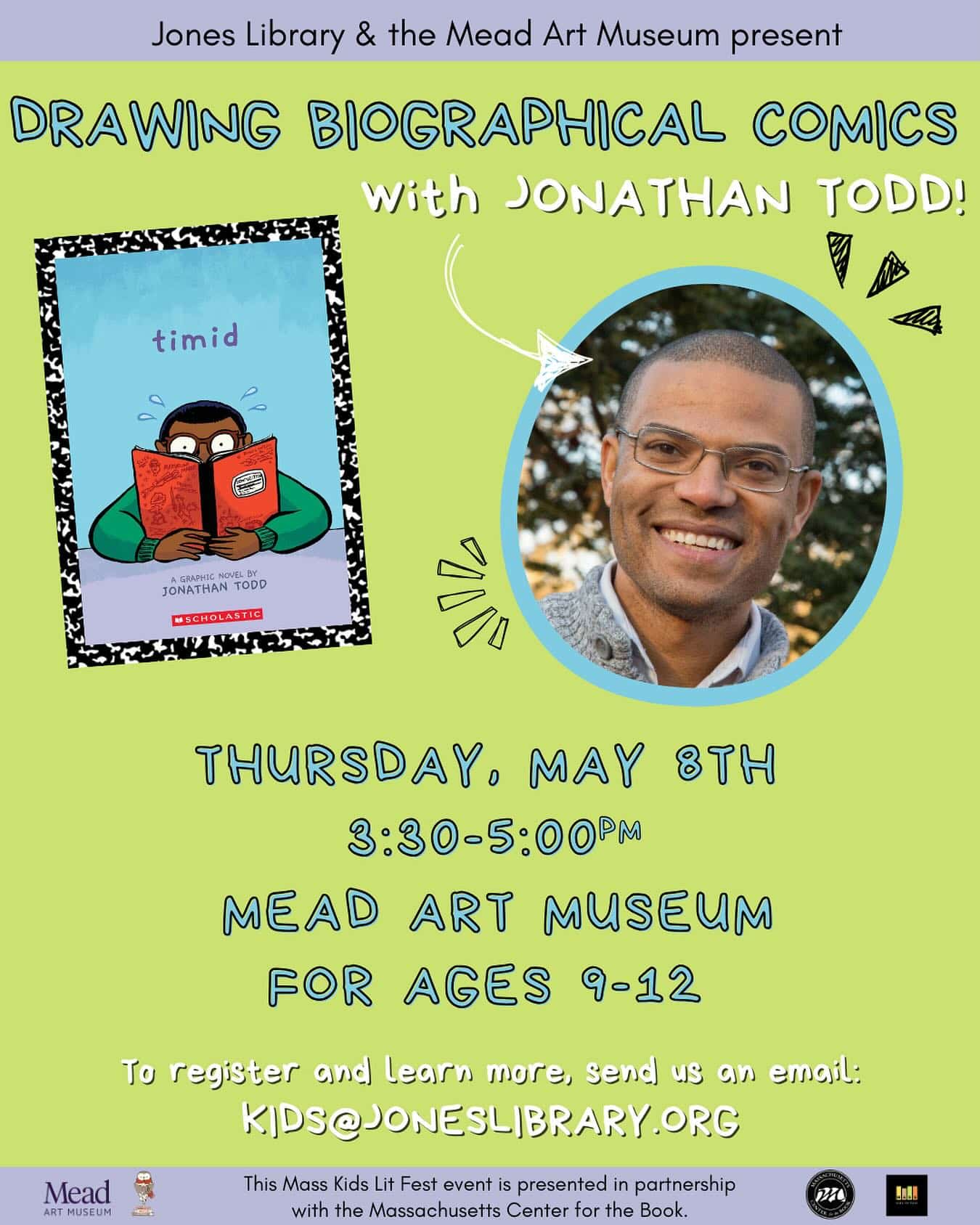 Comics-Making Workshop with Jonathan Todd at Mead Art Museum - Amherst Now