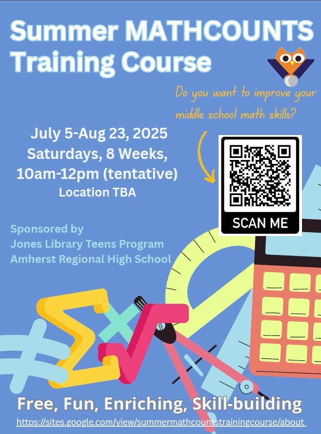 Free Summer 2025 Math Training for Middle Schoolers - Amherst Now